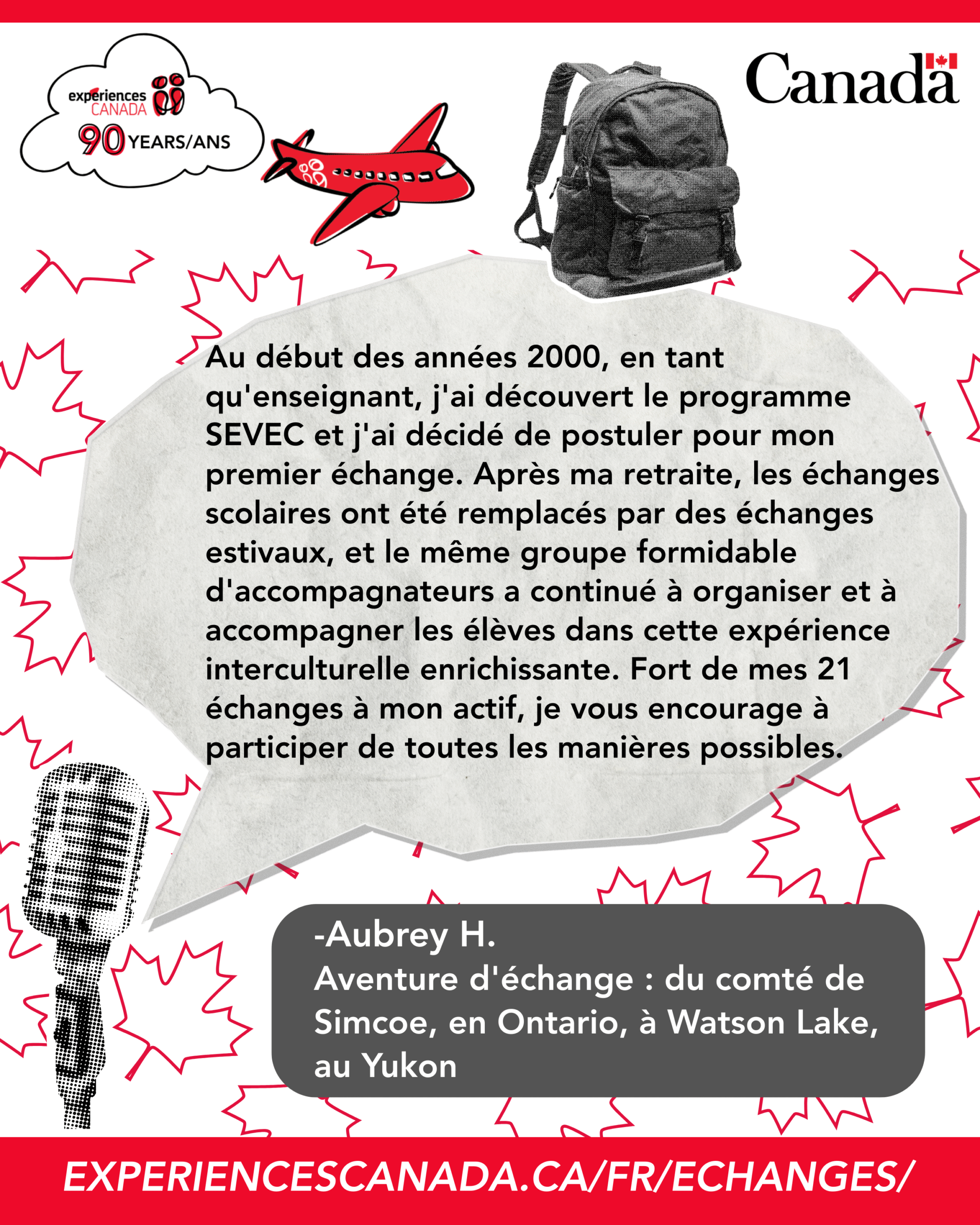 90 stories - Aubrey H quote - FR - Experiences Canada