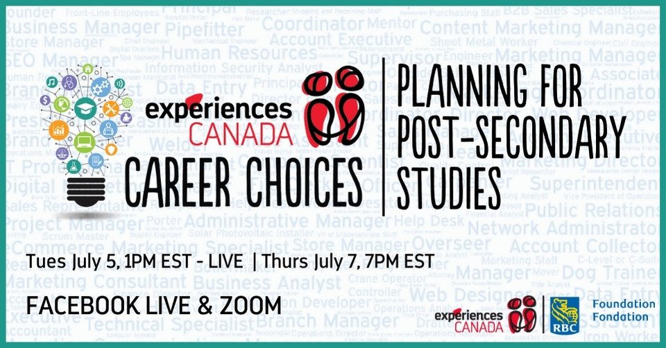 Planning of Post Secondary Studies - Experiences Canada